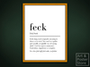 Second Life Marketplace - Feck - Irish Slang Poster | Mesh Frame with 6 ...